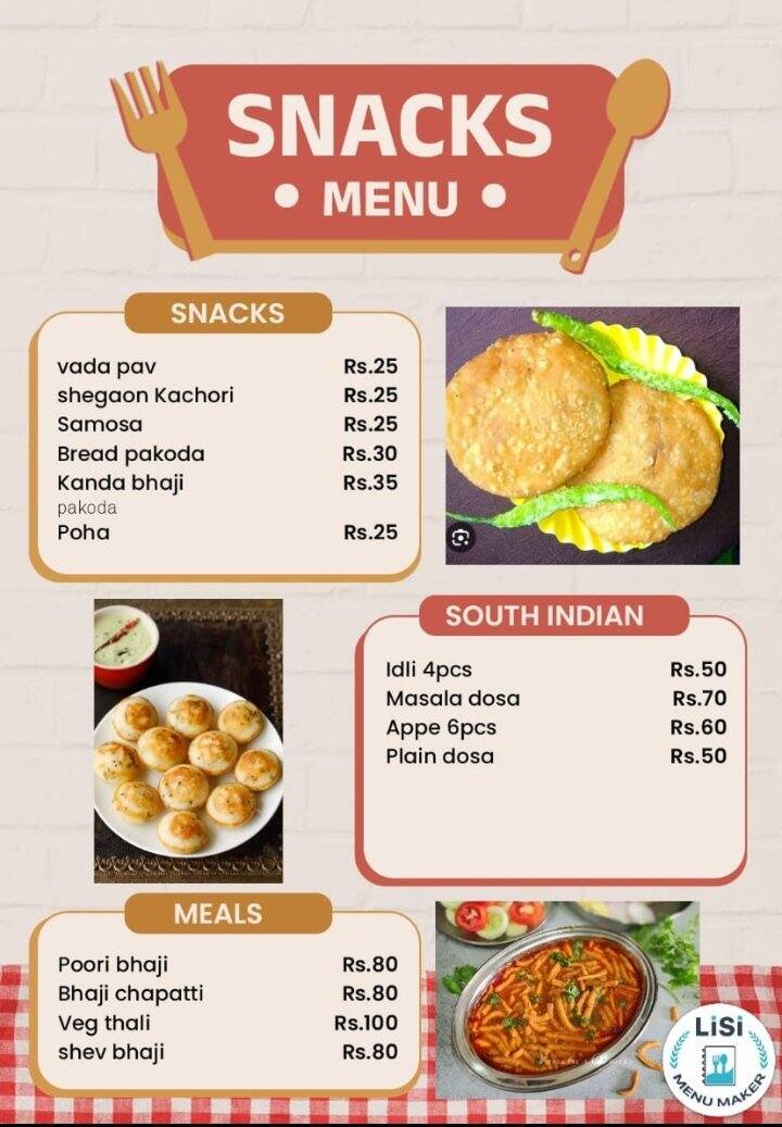 Menu of Thali House, Expressway, Pune