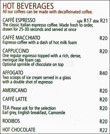 Menu at Karoo Cattle & Land restaurant, Cape Town, Shop 566a Tyger ...
