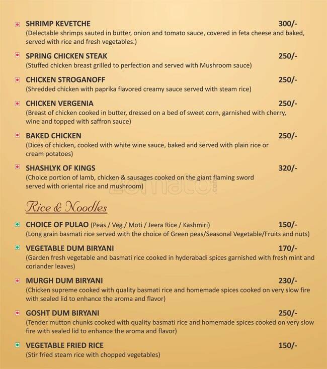 Menu at Spices & Sauces, Secunderabad, United 21