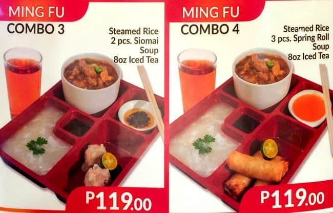 Menu at Ming Fu Asian Cuisine restaurant, Cebu City, 8V5V+PGG Robinsons ...
