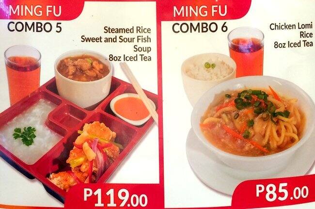 Menu at Ming Fu Asian Cuisine restaurant, Cebu City, 8V5V+PGG Robinsons ...