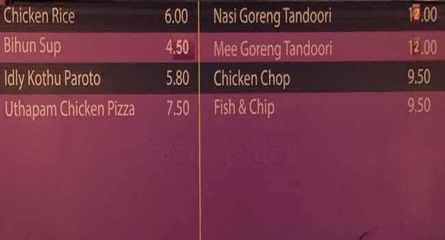 Menu at Restoran Jaya AGD Sdn Bhd PJ restaurant, Petaling Jaya, 1