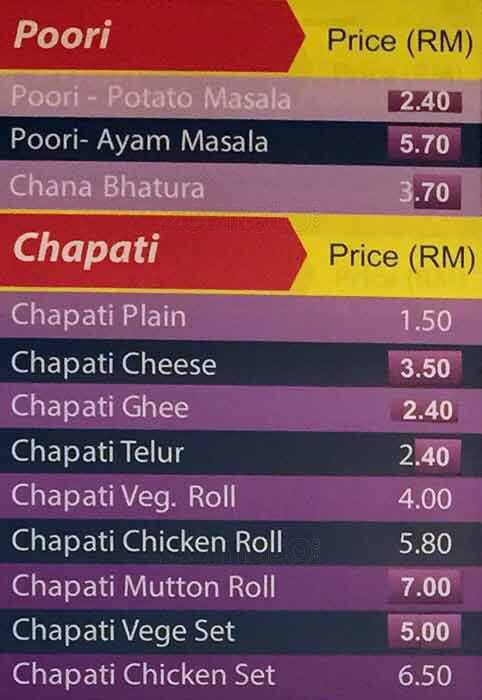 Menu at Restoran Jaya AGD Sdn Bhd PJ restaurant, Petaling Jaya, 1