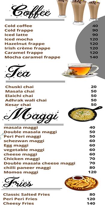 Menu at Divine Bakery Dessert Bar Cafe, New Delhi