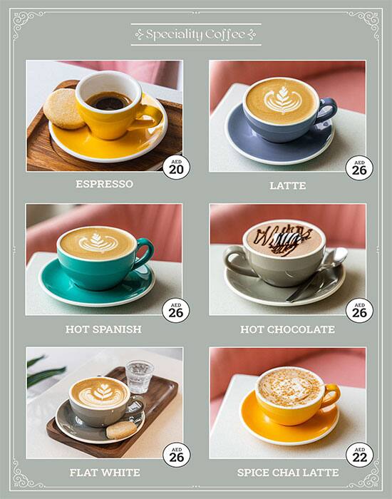 Menu of Kefi Books & Coffee Shop, Mamzar, Dubai