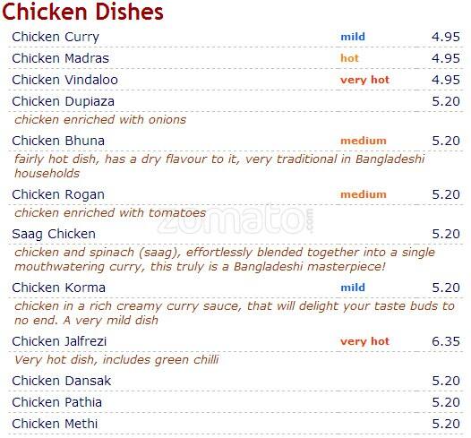 Menu at Masala Hut fast food, London, 208 Stoke Newington High St