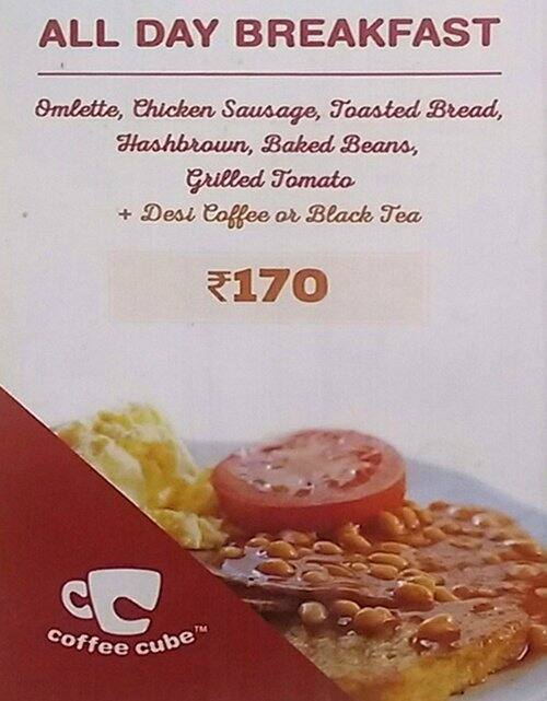 Coffee Cube Menu, Menu for Coffee Cube, Marine Drive, Kochi - Zomato