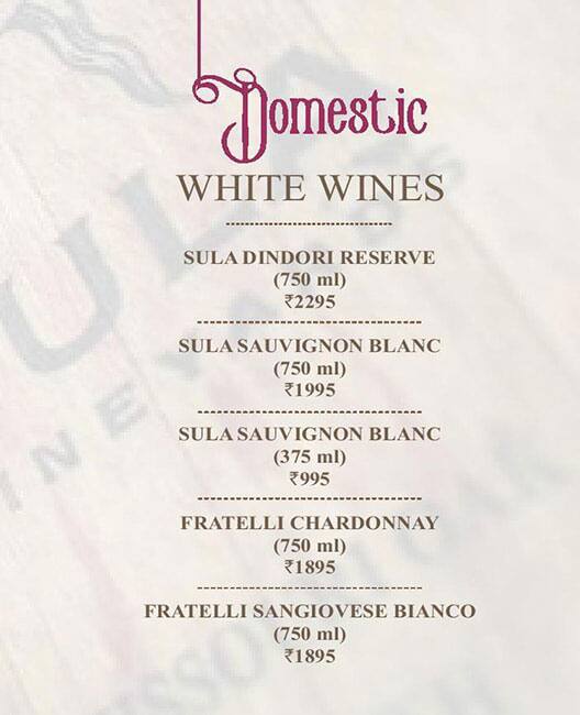 Menu at TurQue - Sayaji, Pune, Pune