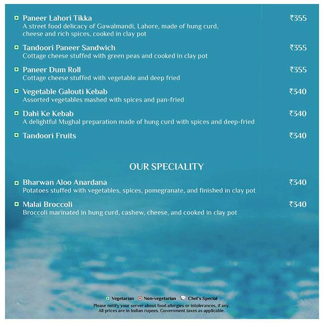 Menu at TurQue - Sayaji, Pune, Pune