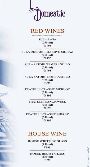 Menu at TurQue - Sayaji, Pune, Pune