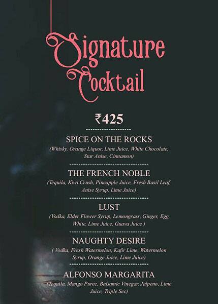 Menu at TurQue - Sayaji, Pune, Pune