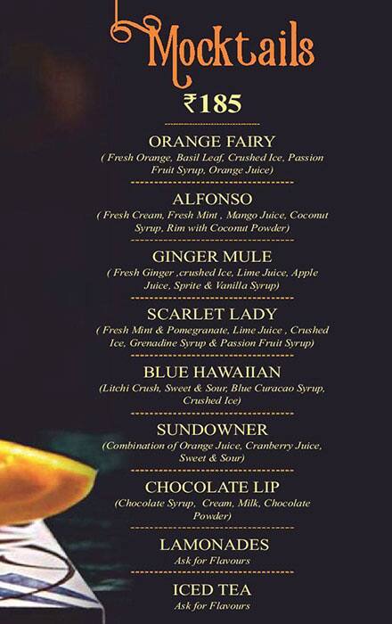 Menu at TurQue - Sayaji, Pune, Pune