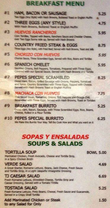 Pepes Menu, Menu for Pepes, Hayward, Hayward - Urbanspoon/Zomato