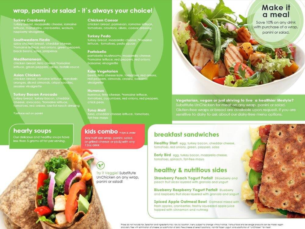 Fresh Healthy Cafe Menu Menu Untuk Fresh Healthy Cafe Gruene Gruene