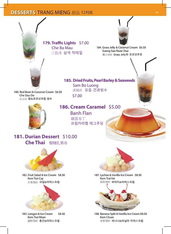 Menu at Try It Out Vietnamese Restaurant, Auckland, 20 Torrens Rd