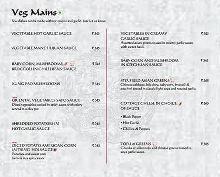 Menu at BERCOS, GAUR CITY MALL, Greater Noida
