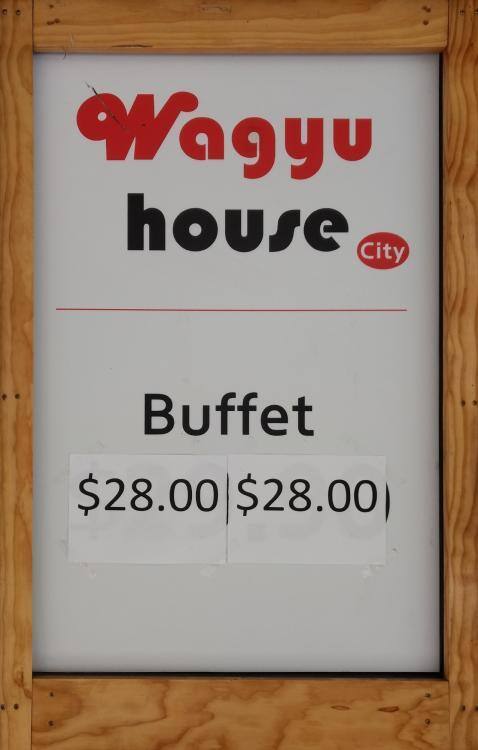 Carta del restaurante Wagyu House, Haymarket