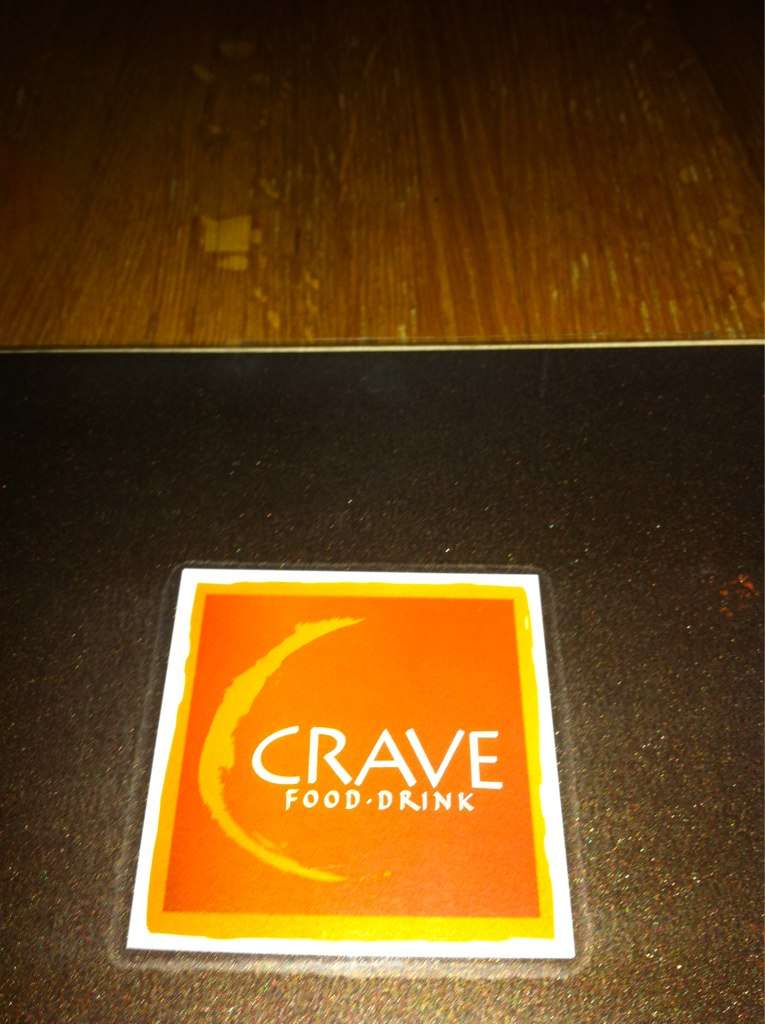 Menu at Crave restaurant, Ansonia