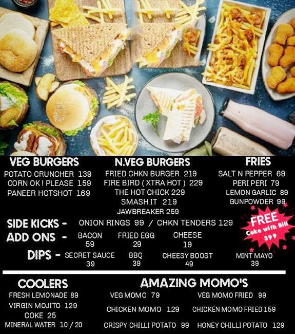 Menu of Eat My Truck, Sector 25, Noida