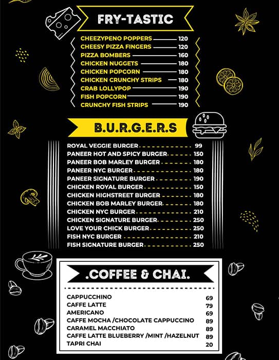 Menu of The Streeters, Vasant Vihar, Thane West, Thane