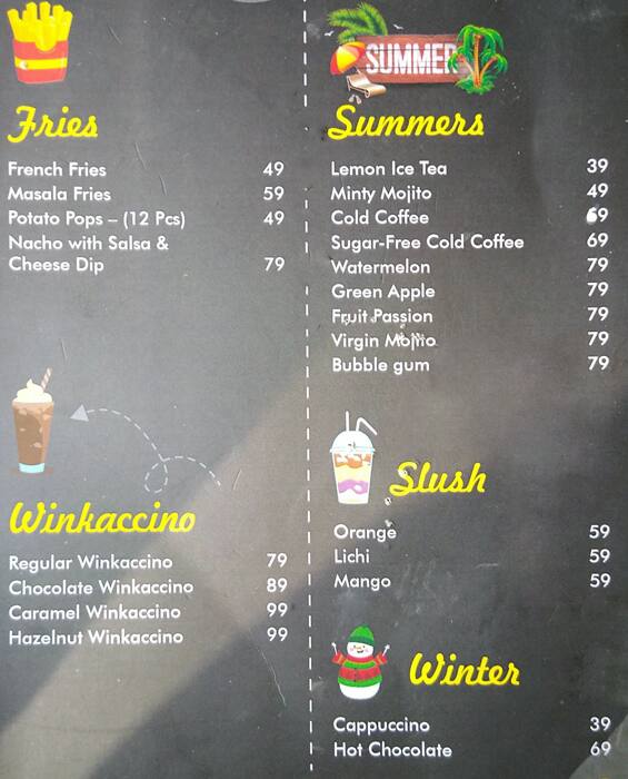 Menu at Le Winkies, Ghaziabad, MCFR+XP7
