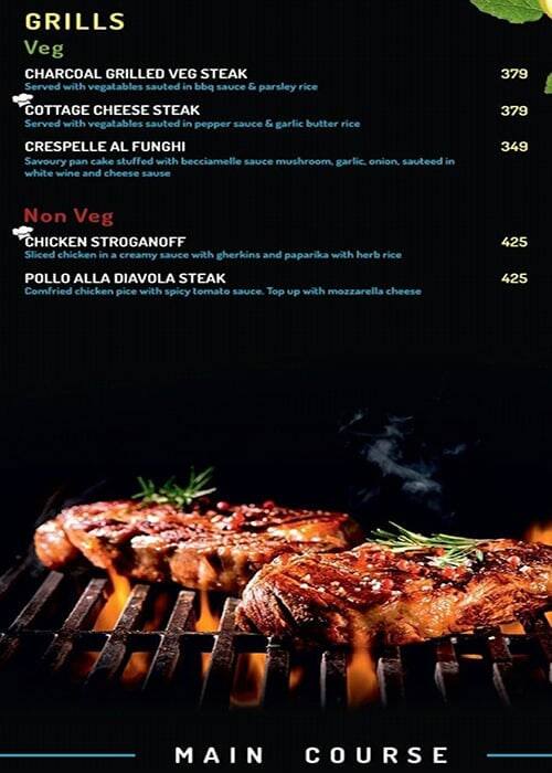 Menu at SKYE - Rooftop by Eternia, Pune, 9th Floor