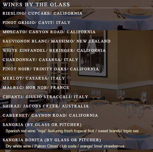 Menu at Pine Bar & Grill, New Rochelle