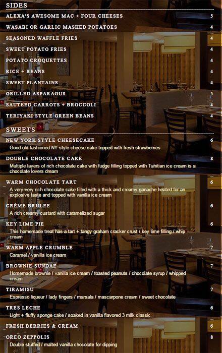 Menu at Pine Bar & Grill, New Rochelle