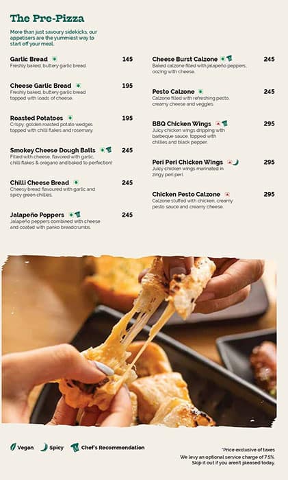 Menu of 1441 Pizzeria, Chembur, Mumbai