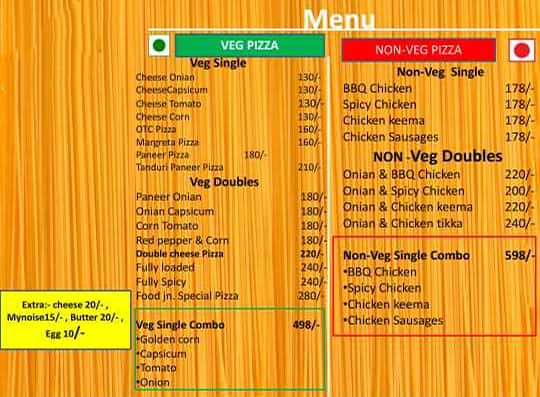 Menu at Food Junction, Jaipur, VQ5G+5G7