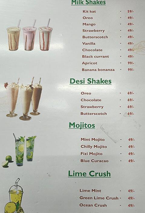 Menu of Tea Adda, ECIL, Secunderabad