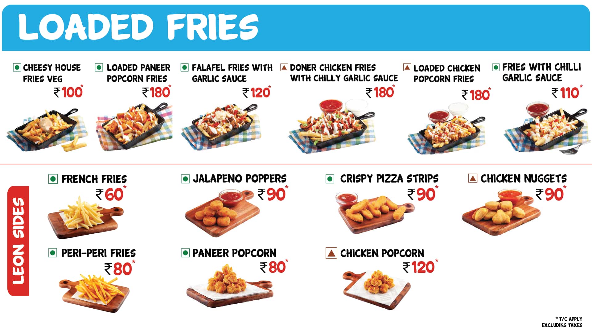 Menu at Leon's Burgers & Wings - Whitefield, Bengaluru, 205