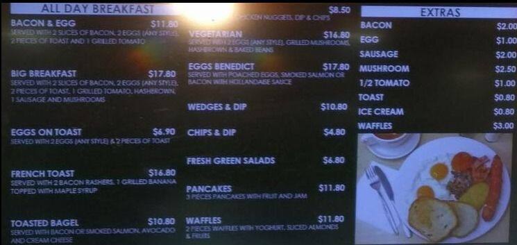 Menu at hollywood bakery espresso, Auckland, 2/100 Pah Road