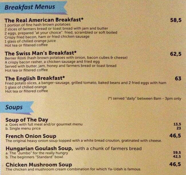 Ya-Udah Bistro Menu, Menu for Ya-Udah Bistro, Menteng, Jakarta - Zomato ...