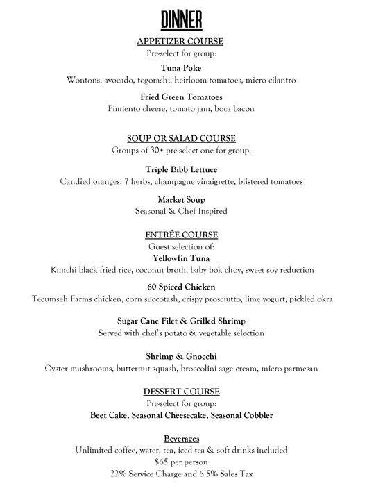 Menu at Boca pub & bar, Winter Park