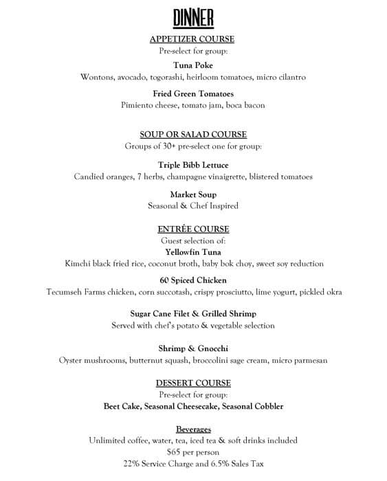 Menu at Boca pub & bar, Winter Park