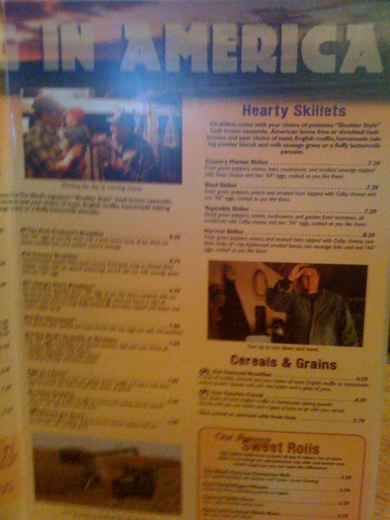 Menu at Machine Shed Restaurant Urbandale, Urbandale