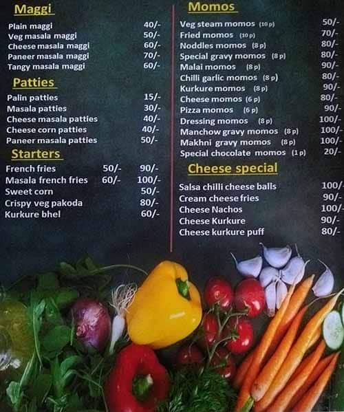 Menu at Julienne - The Balcony Cafe, Jaipur