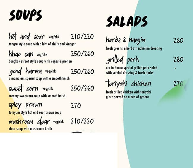 Menu of Momo I Am, Barrackpore, Kolkata