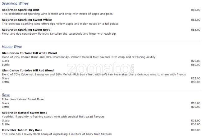 Speisekarte von 31 At Junction pizza, Pretoria, Shop 31