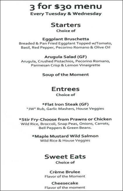 JW Restaurant Menu, Menu for JW Restaurant, Gig Harbor, Gig Harbor ...