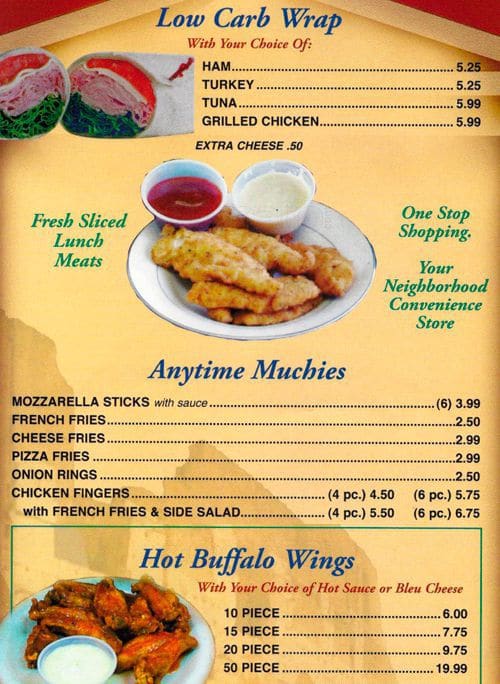 Menu at Bi Rite Cold Cuts, Philadelphia, Red Lion Rd