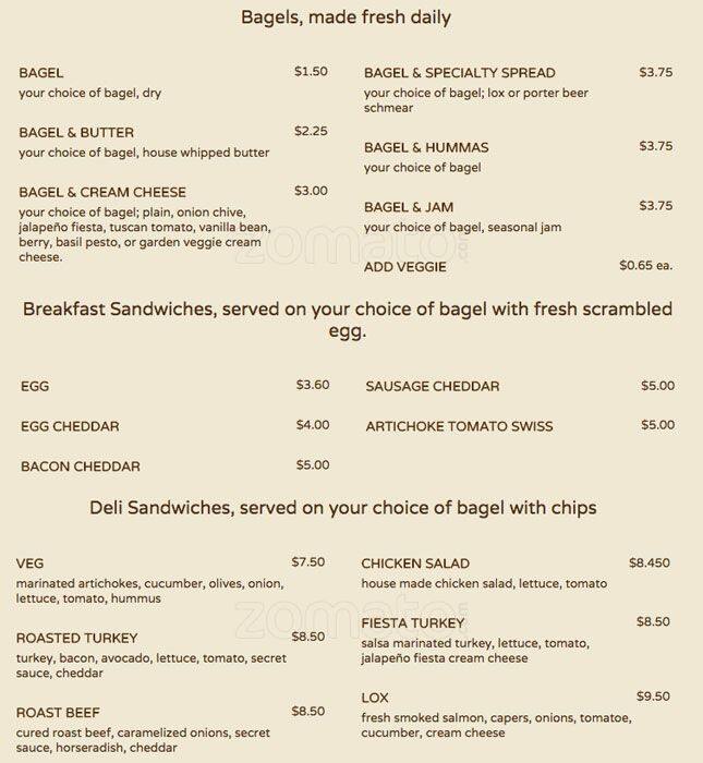 Bakehouse Bagels Menu, Menu for Bakehouse Bagels, Southwest, Portland ...