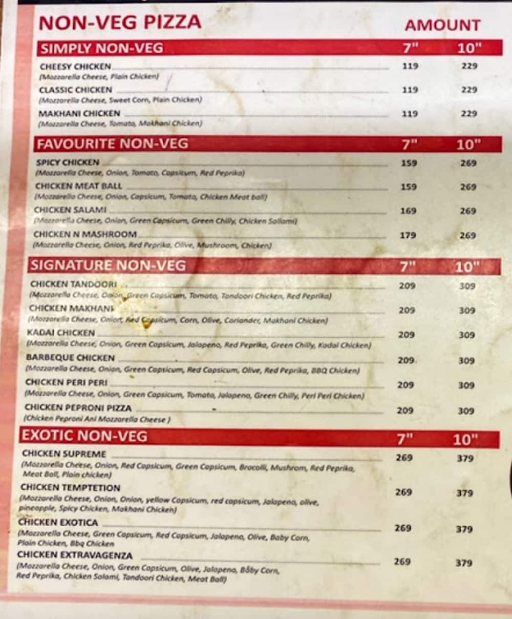 Menu of Gold Crust Cafe, Ravet, Pune