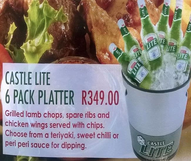 Speisekarte von CAPELLO pub & Bar, Midrand, Shop No. 42