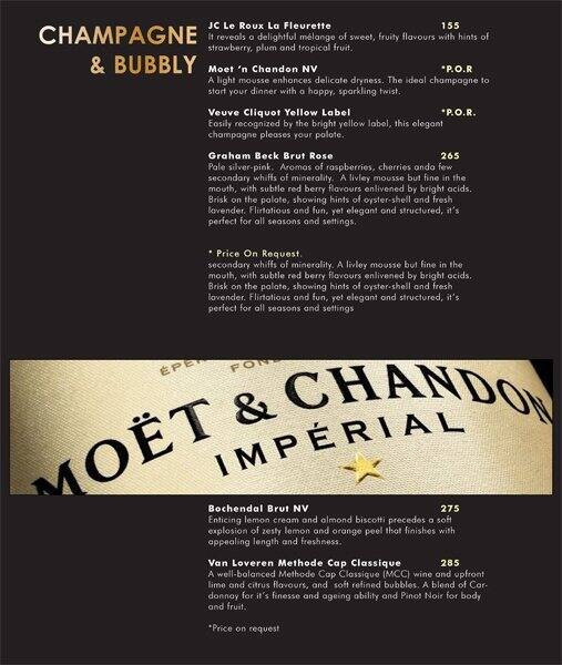 Menu at CAPPELLO Glen Marais Kempton Park restaurant, Boksburg, Weinberg St