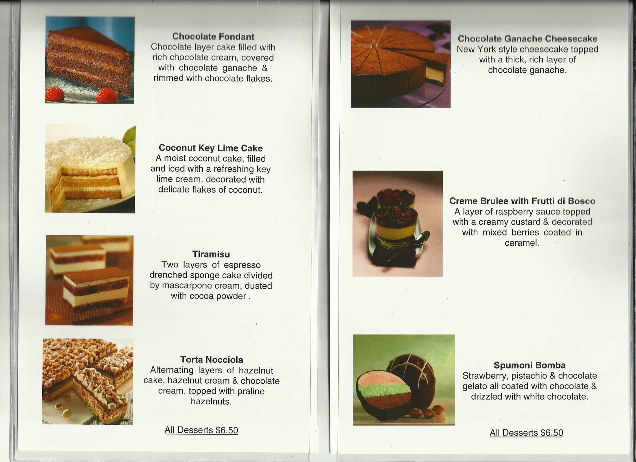 Menu at Americano Grill restaurant, El Dorado Hills