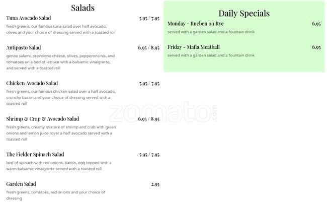 Menu at The Green Shack Marketplace, San Bernardino