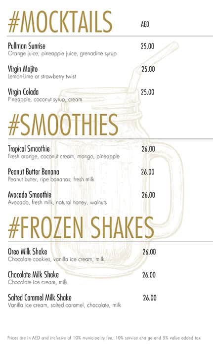 Menu at The Junction Sharjah cafe, Sharjah