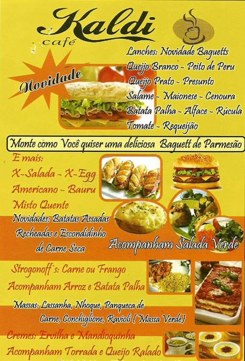 Menu em Coffee Break café, São Paulo, Av. Ipiranga